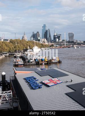 The River Thames and the new RNLI Tower Lifeboat Station, Lifeboat Pier ...