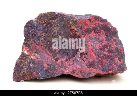 Cinnabar or cinnabarite is a mercury sulfide. Sample with native ...
