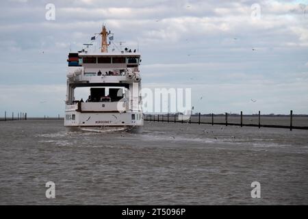 Ferries, Norden-Norddeich, North Sea, East Frisia, Lower Saxony ...