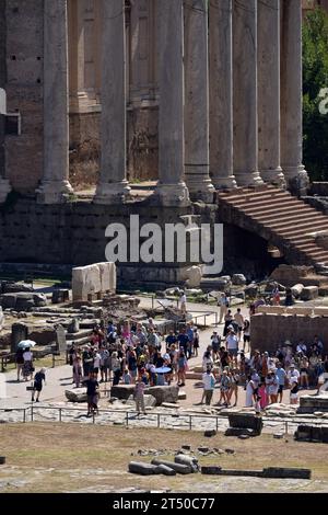 Group of People in Roman Ruins by Hubert Robert Stock Photo - Alamy