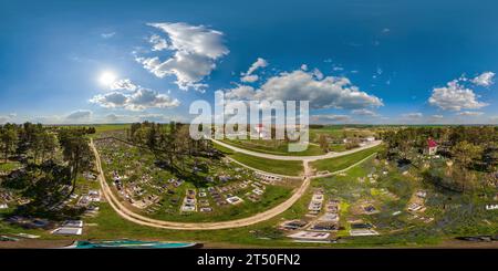 360° view of Aerial 360 equirectangular panorama Statue of Liberty New ...