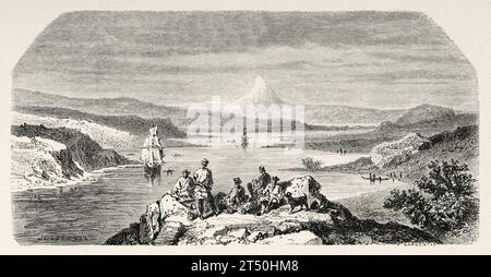 View of Edo (Tokyo), Japan, illustration 1871 Stock Photo - Alamy
