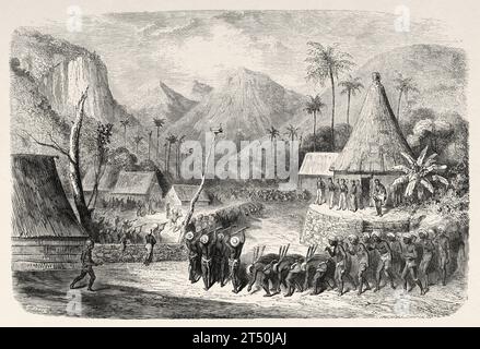 Fijians men, Fiji islands. Melanesia, Oceania in the southwestern ...