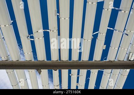 Plastic insulated piping to and from the compressor housing at a CO2 ...