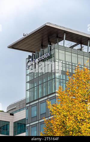 Exterior view of the headquarters of Electrolux Professionnel, a ...
