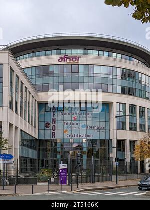 Exterior view of the headquarters of Afnor Groupe, a French ...