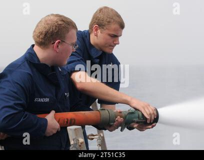 firefighting, hose handling, training, USS Bonhomme Richard (LHD 6 ...