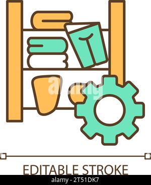 Delivery truck linear colorful icon vector Stock Vector Image & Art - Alamy