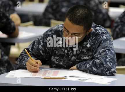 7th Fleet, first class exam, USS Blue Ridge Stock Photo - Alamy