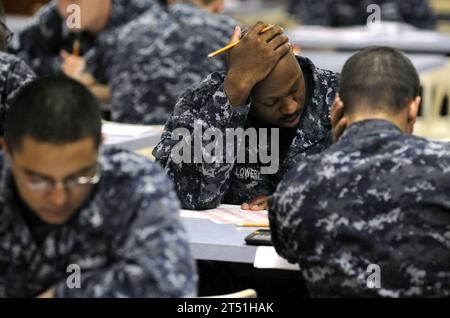 7th Fleet, first class exam, USS Blue Ridge Stock Photo - Alamy