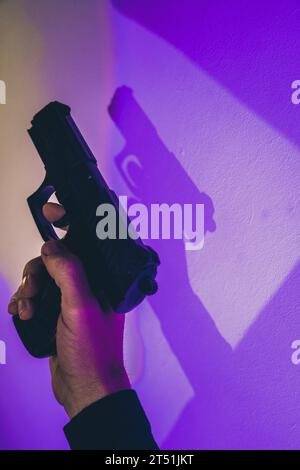 Pistol gun artistic photograph book cover design Stock Photo - Alamy