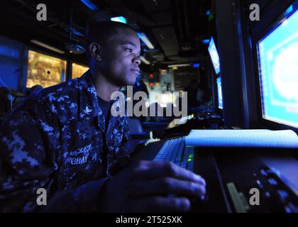 Combat Information Center (CIC), USS Cassin Young, Boston National ...