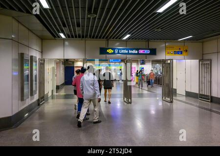 Inside Little India MRT station, Singapore Stock Photo - Alamy