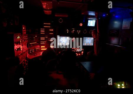 Students learn basic submarine controls while participating in the ...