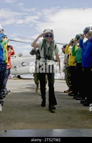 Ambassador of Japan, amphibious assault ship USS Bonhomme Richard (LHD ...