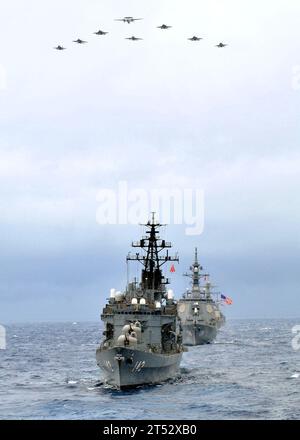 Japanese Haruna-class helicopter destroyer HS Hiei (DDH 142) and Atago ...