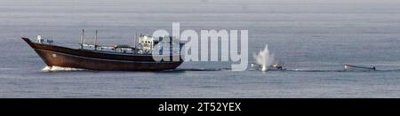The guided-missile destroyer USS Momsen (DDG 92) conducts a gun ...