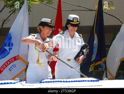 U.S. Navy Nurse Corps Capt. Susan St. Onge gives a medical exam during ...