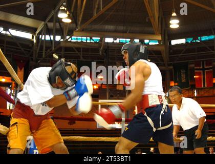 boxing trainer, HAWAII, light-heavyweight boxing match, Naval Station ...