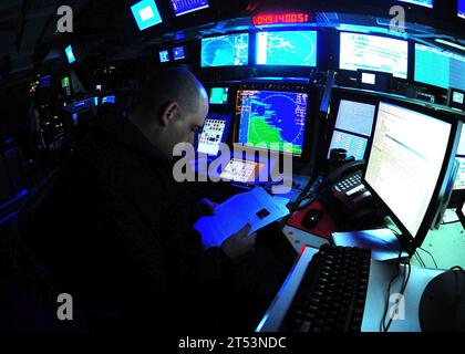 CDC, combat directions center, Souther Seas 210, USS Carl Vinson (CVN ...