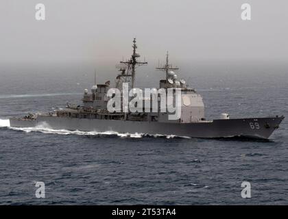 CG 69. ships, CRUISER, maneuver, ship Stock Photo - Alamy