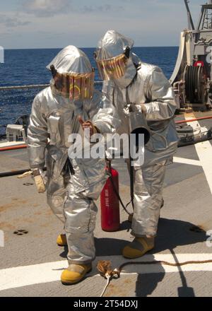 crash and smash, DDG 62, firefighting, Guided-Missile Destroyer, people ...