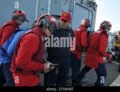 flight deck, guided-missile frigate USS McInerney (FFG 8), Northrop ...