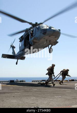 deploy, fast-rope, helo, Marines, MSO, rappel, training, USS Bataan ...