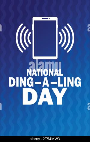 National Ding A Ling Day Vector illustration. December 12. Holiday ...