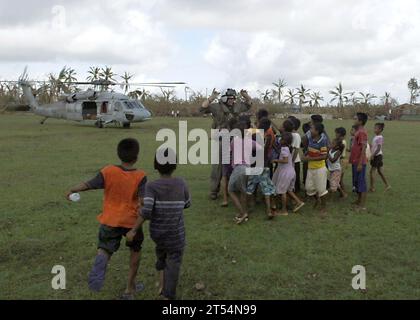 Disaster relief, evacuation, helicopter, Hurricane Felix Stock Photo ...