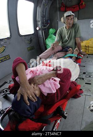 Disaster relief, helicopter, Hurricane Felix, Nicaragua Stock Photo - Alamy