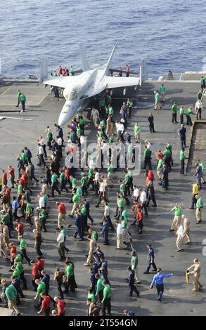 US Navy FOD walk-down aboard USS Harry S. Truman CVN 75 Stock Photo - Alamy