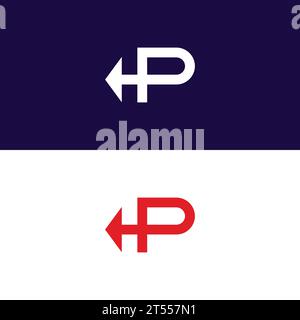letter hp arrow up logo vector Stock Vector Image & Art - Alamy