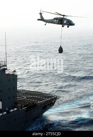 helicopter, helo, msc, RAS, replenishment, vertrep Stock Photo - Alamy