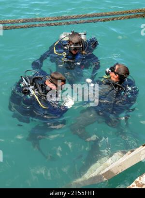 US Navy Members of SEAL Delivery Vehicle Team Two (SDVT-2) prepare to ...