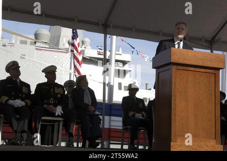lpd 21, Ray Mabus, secnav, Secretary of the Navy, USS New York Stock ...