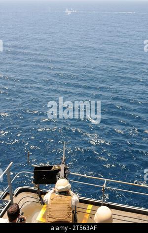 MSRON 1, Shark Tank 2010, trianing .50-caliber machine gun, U.S. Navy ...