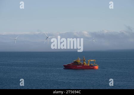 Edda Wind, cable laying vessel, the Edda Brint Stock Photo - Alamy