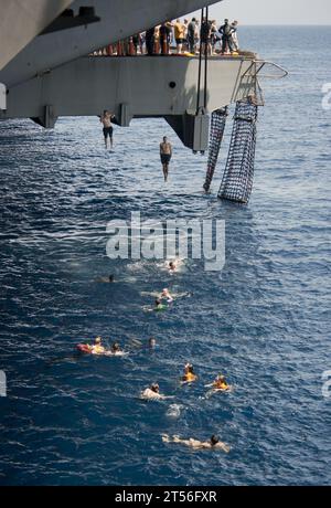 RHIB, Sailors, swim call, U.S. Navy, USS Carl Vinson (CVN 70 Stock ...