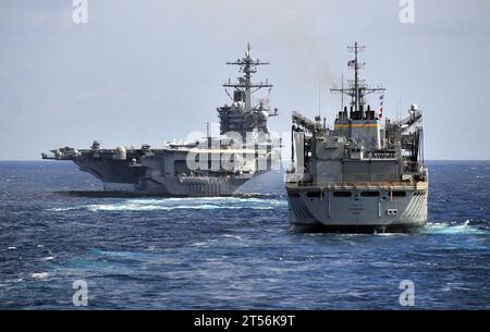 southern seas 2010, USNS Rainier (T-AOE 7), USS Bunker Hill (CG 52 ...