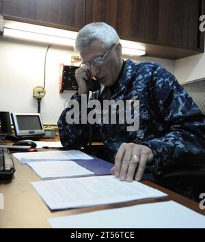 Adm. Samuel Locklear III, the U.S. Pacific Command commander, speaks to ...