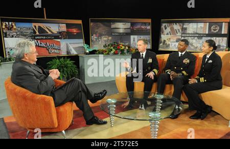 US Navy Bob Batcher interviews Stock Photo - Alamy