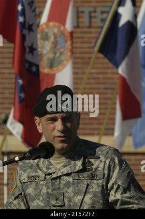 US Navy Brig. Gen. Jeffrey A. Jacobs, commander, left, 350th Civil ...