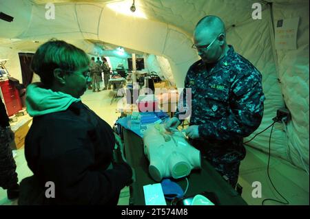 US Navy Kandahar Role 3 Operational Medical Training Program students ...