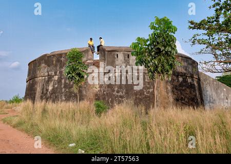 Sultan Battery (r), a watchtower built by Tipu Sultan with the stones ...