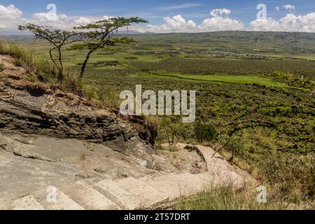 View from the Longonot volcano, Kenya Stock Photo - Alamy