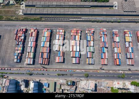Dhaka Inland Container Depot . Dhaka ICD container storage . ICD ...