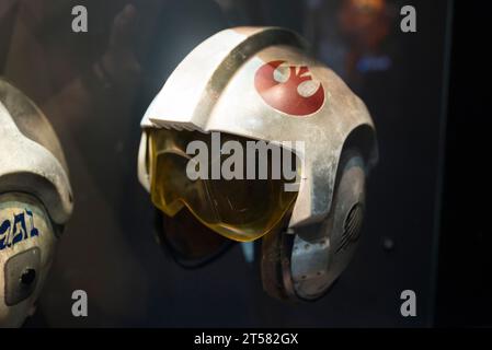 Original rebel pilot helmets from Star Wars Stock Photo - Alamy