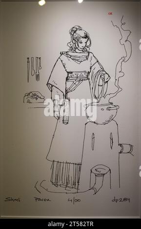 Original concept art of Shmi Skywalker with Anakin from Star Wars - The ...