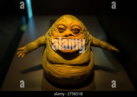 Original Jabba model used in Star Wars - The Phantom Menace Stock Photo ...